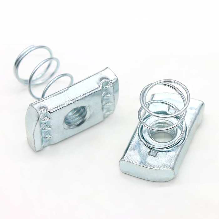 Channel Nut With Short Spring – Nut Bolts & Graded Fasteners